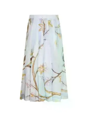TALKING WALLS Floral-print Pleated A-line Skirt