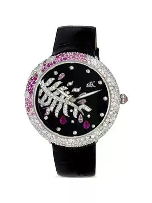 ADEE KAYE Majestic Crystal 38mm Watch - Black