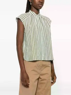 EMME Striped Sleeveless Blouse