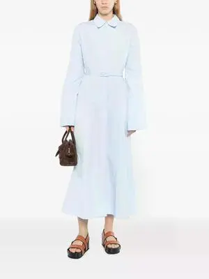 Gabriela Hearst Carmina Flared-sleeve Dress - Blue