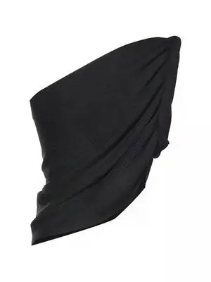 Alberta Ferretti One-shoulder Draped Top - Black