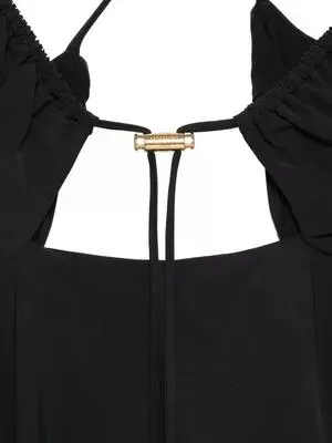Moschino Cut-out Ruched Midi Dress