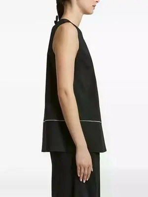 Peserico Bead-trim Tie-fastening Top