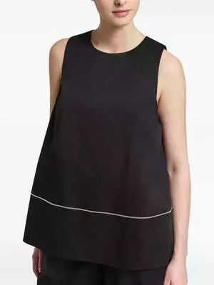 Peserico Bead-trim Tie-fastening Top