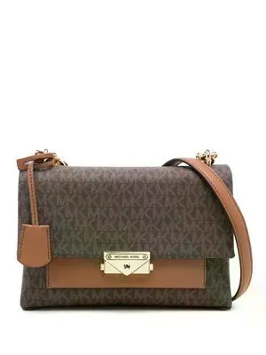 Michael Kors Monogram-pattern Shoulder Bag - Brown