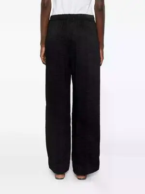 FORTE_FORTE Elasticated-waistband Pinstripe Trousers