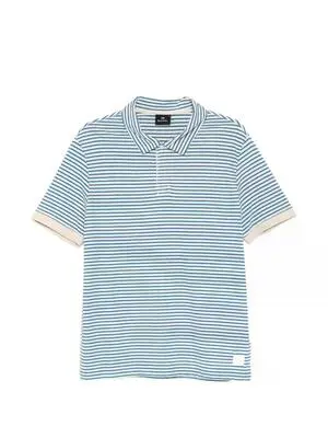 Paul Smith Striped Polo Shirt - Blue