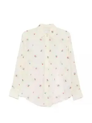 FORTE_FORTE Embroidered Floral Buttoned Shirt
