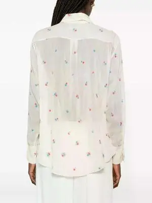 FORTE_FORTE Embroidered Floral Buttoned Shirt