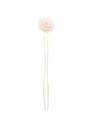 Max Mara Floral Appliqué Brooch - Pink