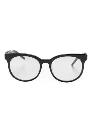 MEGANE AND ME Olive Braided-temple Eyeglasses - Black