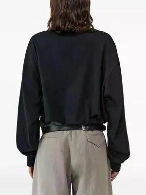 ST. AGNI Drawstring-hem Long-sleeve Sweatshirt