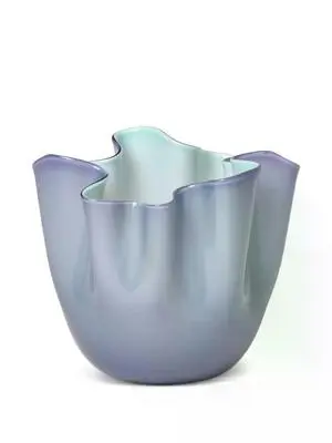 VENINI Fazzoletto Ruffled Vase - Purple