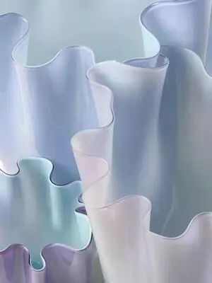 VENINI Fazzoletto Ruffled Vase