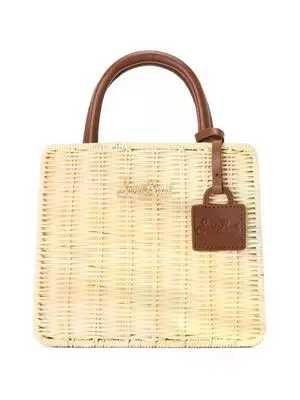 MC2 SAINT BARTH Woven Mini Bag - Neutrals
