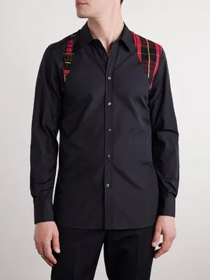 Alexander McQueen Panelled Cotton Shirt Uk/us 15