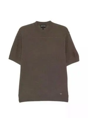 Emporio Armani Textured Wool Top