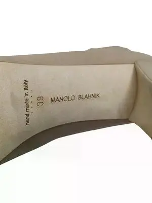 Manolo Blahnik Calassohi 90 Knee-high Boots - Neutrals
