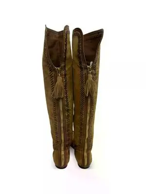 JIMMY CHOO Tassel Accent Knee-high Boots