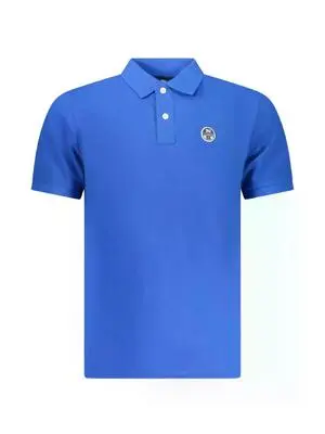 NORTH SAILS Logo-patch Piqué Polo Shirt - Blue