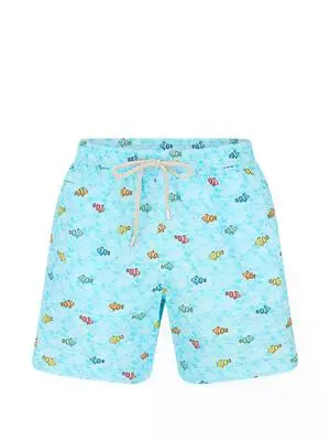 MC2 SAINT BARTH Printed Swim Shorts - Blue