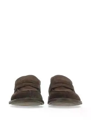 ALEXANDER HOTTO Penny-slot Leather Loafers