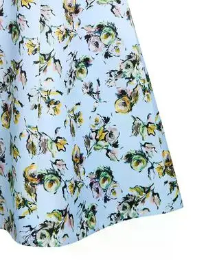 EMILIA WICKSTEAD Abella Floral-print Midi Dress - Blue