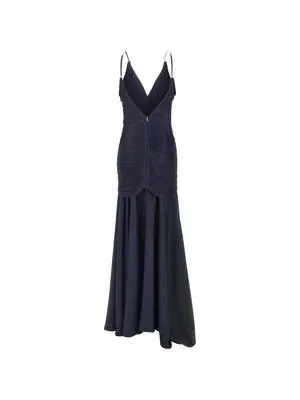 BLESS Nostalgia Fringe-detailed Maxi Dress - Blue