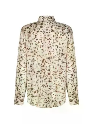 Brunello Cucinelli Animal-print Silk Shirt