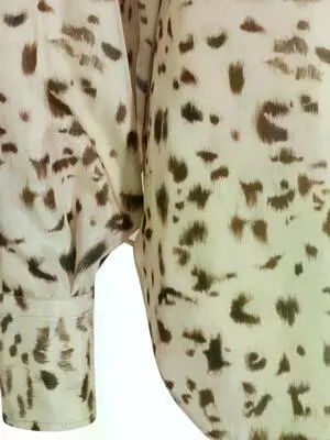Brunello Cucinelli Animal-print Silk Shirt