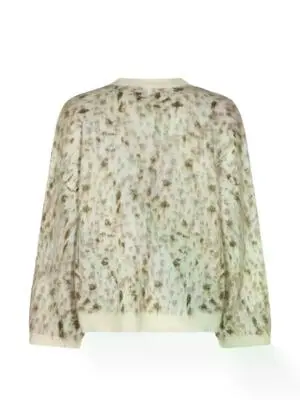 Brunello Cucinelli Leopard-print Mohair-blend Sweater