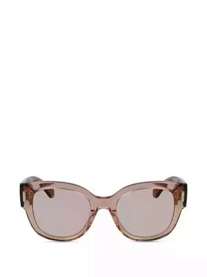 FERRAGAMO Round Frame Sunglasses - Brown