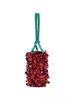 ANYA HINDMARCH Flying Goose Sequin-embellished Bucket Bag