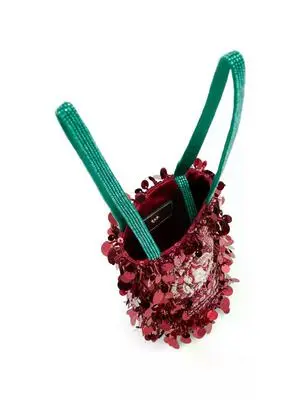 ANYA HINDMARCH Flying Goose Sequin-embellished Bucket Bag