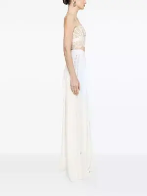 NISSA Lace-up Palazzo Trousers