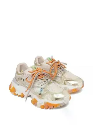 JOIA PARIS Clash Metallic-effect Sneakers
