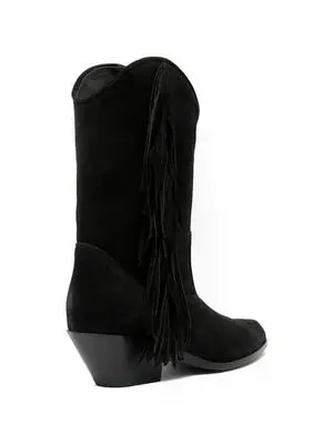 VIC MATIE Dallas Fringe-detail Suede Boots