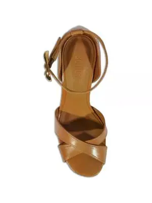 Schutz Jolene Crossover-strap Platform Sandals
