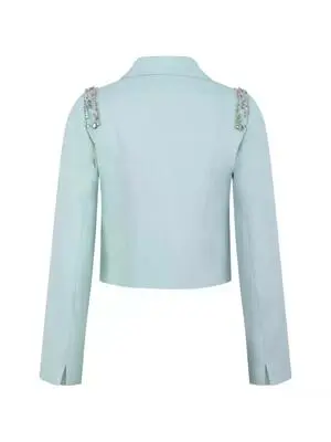 GENNY Crystal-embellished Cropped Jacket