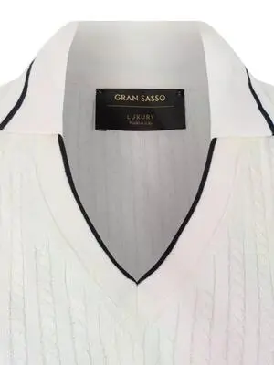 GRAN SASSO Cable-knit Sleeveless Jumper - Neutrals