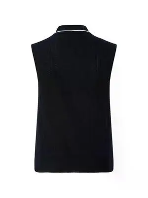 GRAN SASSO Cable-knit Sleeveless Sweater - Blue