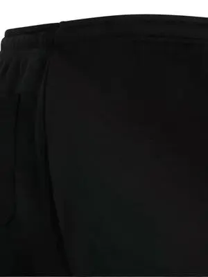 DOUUOD Logo-print Raw-edge Shorts