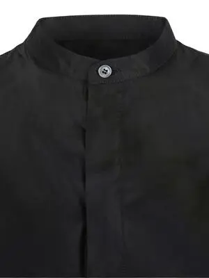 DOUUOD Band-collar High-low Shirt