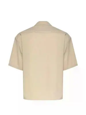 GIULIANO GALIANO Short-sleeve Camp-collar Shirt - Neutrals