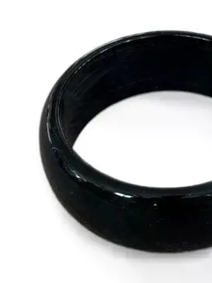 DOUUOD Polished Slip-on Bangle - Black