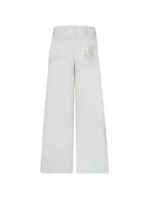 HUI MILANO Sequin-embellished Wide-leg Jeans