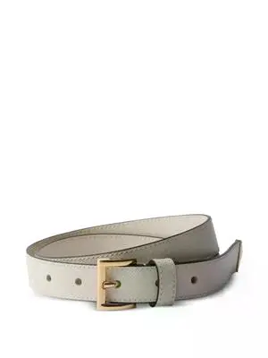 Prada Saffiano Leather Belt Neutrals