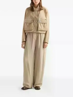 Prada Washed Re-nylon Jacket - Neutrals