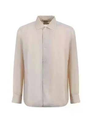 MC2 SAINT BARTH Pamplona Button-up Curved-hem Shirt - Neutrals