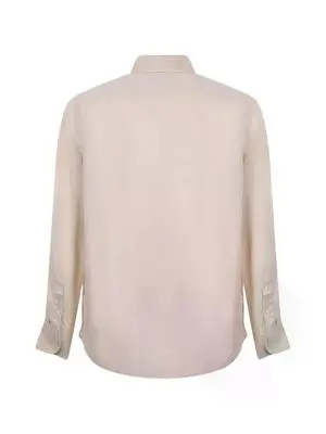 MC2 SAINT BARTH Pamplona Button-up Curved-hem Shirt - Neutrals